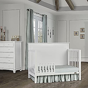Dream On Me Morgan 5 in 1 Convertible Crib in White