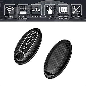 TANGSEN Smart Key Fob Case for INFINITI EX FX X G JX M Q QX SERIES for NISSAN ALTIMA COUPE ARMADA GT-R MAXIMA MURANO CROSS CABRIOLET PATHFINDER ROGUE SENTRA VERSA 4 Button Keyless Entry Remote Cover