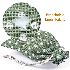 eZAKKA Empty Sachet Gift Bags Burlap Bags Storage Linen Bag Pouch with Drawstring for Wedding Party Shower Birthday Christmas DIY Craft, 28 Pieces