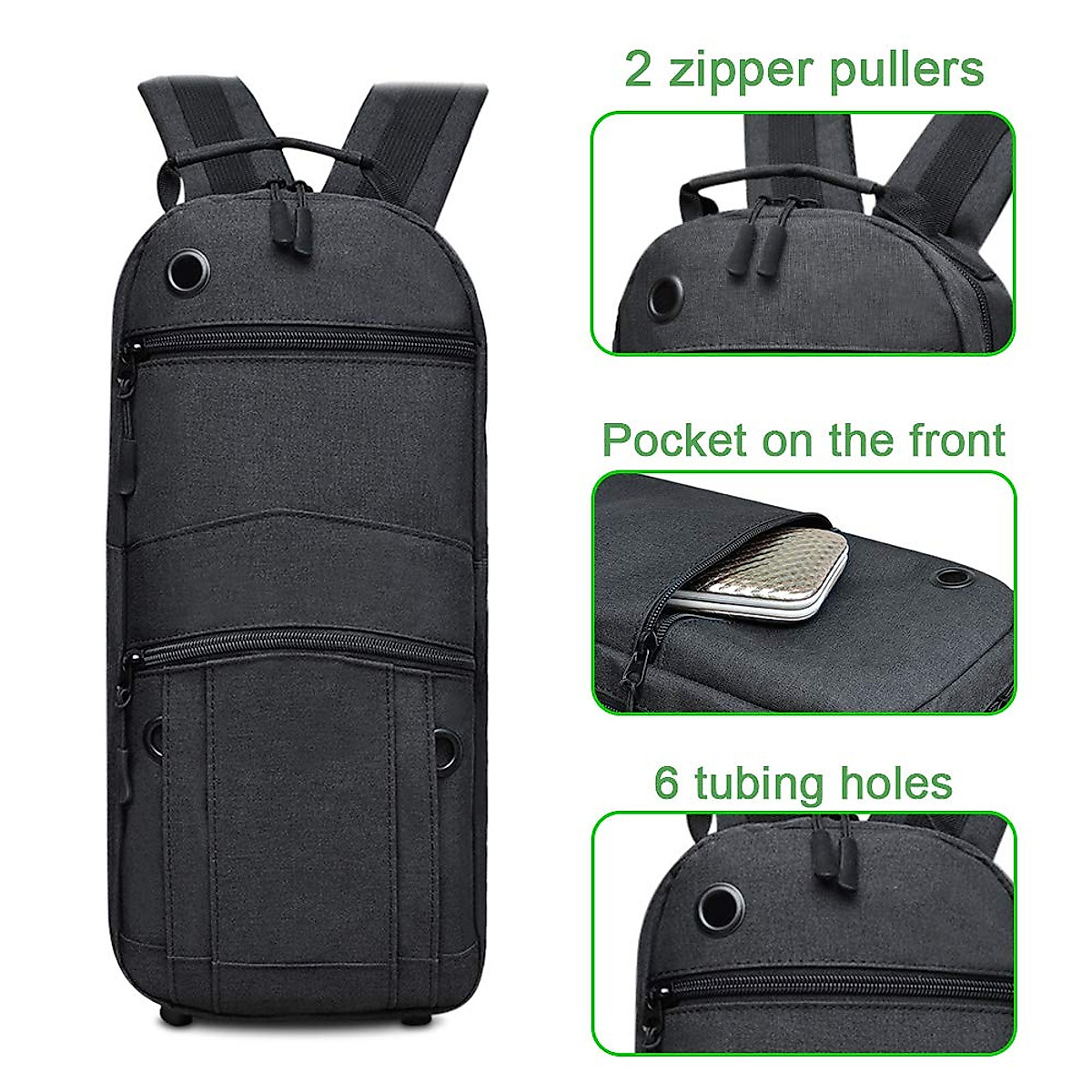 Oxygen Tank Backpack Portable Oxygen Cylinder Bag Carrying Travel Storage Fits M2 M4(A) M6(B) ML6 M7 M9(C)