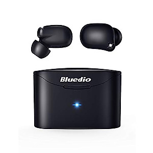 Bluedio Mini Wireless Earbuds in Ear Light-Weight Headsets Built-in Microphone Wireless Earbuds, T Elf 2 True Wireless Touch Earbuds in Ear Earphones with Charging Case for Cell Phone/Sports