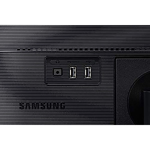 SAMSUNG FT45 Series 22-Inch FHD 1080p Computer Monitor, 75Hz, IPS Panel, HDMI, DisplayPort, USB Hub, Height Adjustable Stand, 3 Yr WRNTY (LF22T454FQNXGO),Black