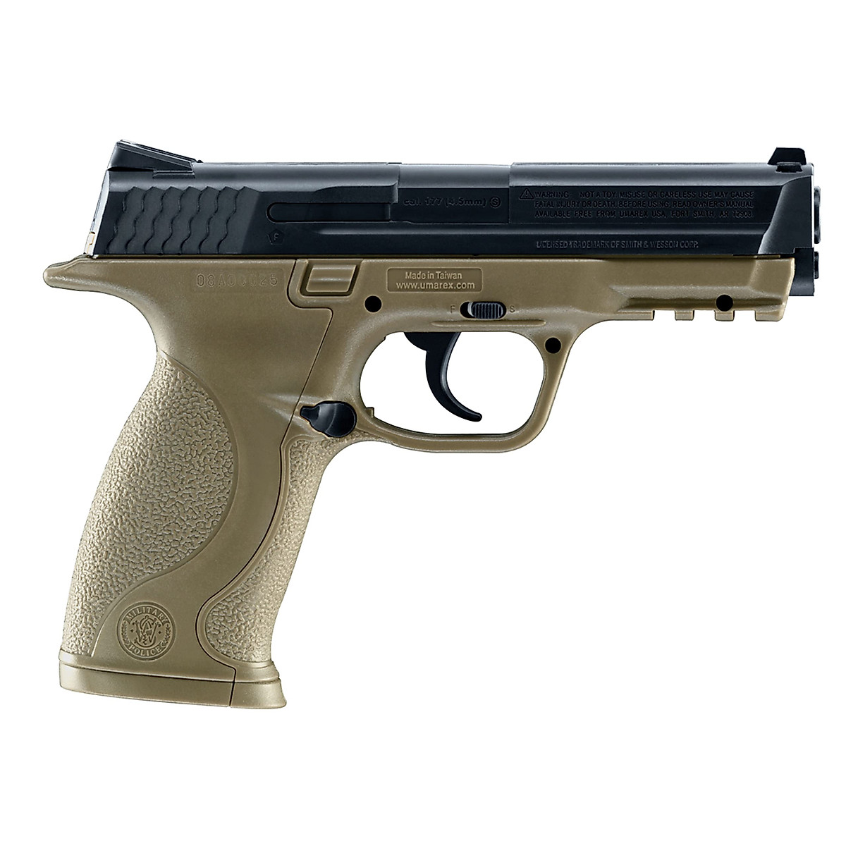 Umarex Smith & Wesson M&P 40 .177 Caliber BB Gun Air Pistol, Dark Earth Brown, Standard Action