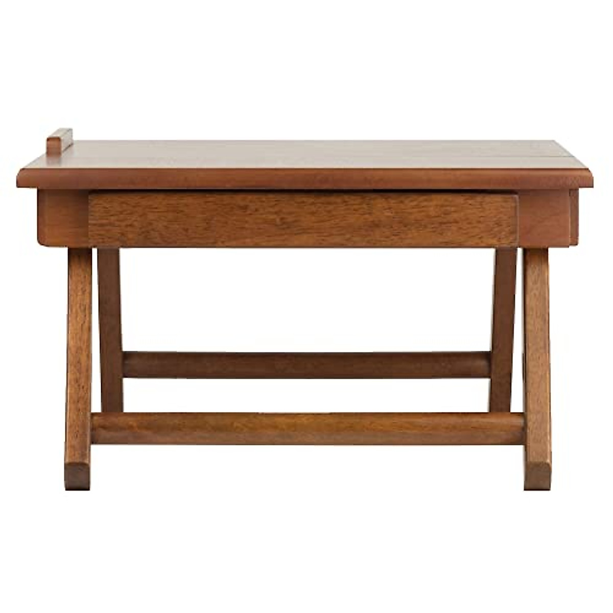 Winsome Anderson, Flip Top with Drawer, Foldable Legs Lap Desk, Teak, 25.37x13.78x8.06
