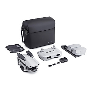 DJI Mavic Air 2 Fly More Combo - Drone Quadcopter UAV with 48MP Camera 4K Video 1/2" CMOS Sensor 3-Axis Gimbal 34min Flight Time ActiveTrack 3.0, Grey (Renewed)