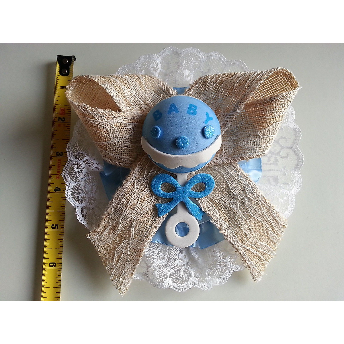 DALIYREPAL Liphontcta Mom to Be It's a Boy Sash Blue with Rattle, Ribbon