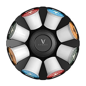 EVERIE Coffee Pod Storage Carousel Holder Organizer Compatible with 40 Keurig K-Cup Pods