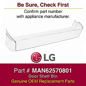 LG MAN62570801 Genuine OEM Door Shelf Bin for LG Refrigerators