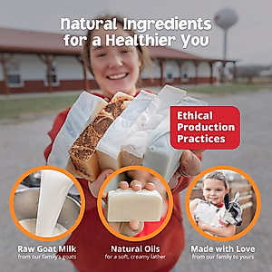 Goat Milk Stuff Goat Milk Soap - PURITY | All-Natural, Unscented, Fresh Goat Milk Soap Bar, Gentle on Sensitive Skin - Handmade (Box of 2)