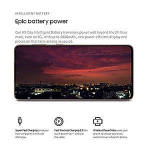 SAMSUNG Galaxy S21 5G (128GB, 8GB RAM) 6.2" AMOLED 2X, Snapdragon 888, 64MP Camera, Volte Fully Unlocked (AT&T, Verizon, T-Mobile, Global) G991U1 (w/Fast Car Charger, Violet) Renewed