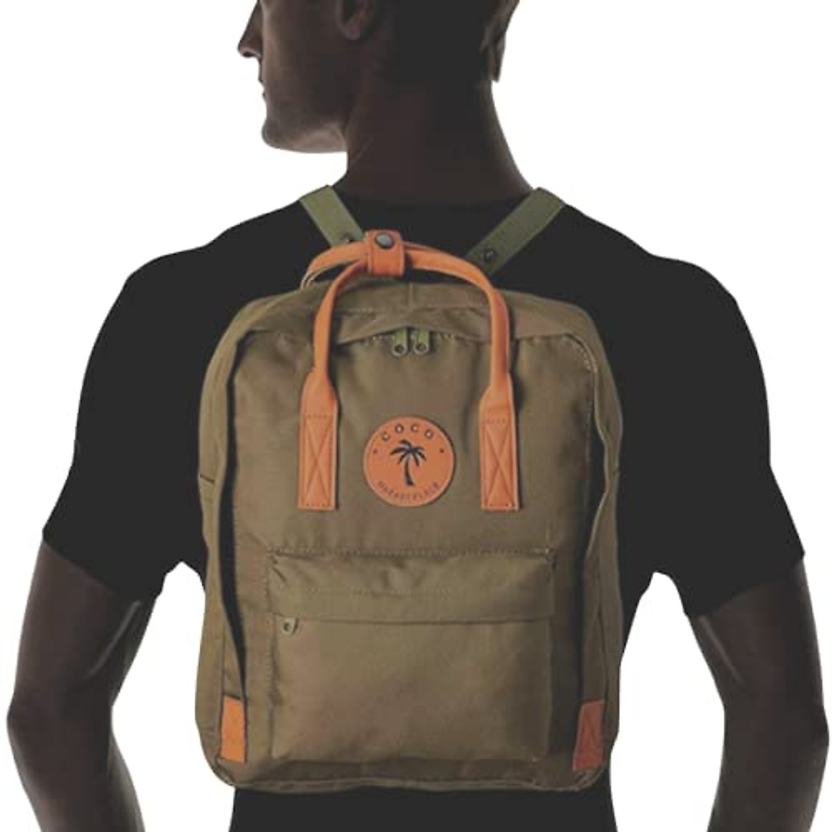 COCO MARKETPLACE Laptop Backpack, Business, Slim Durable Laptops Backpack, Water Resistant College School Computer Bag Gifts for Men & Women Fits 14 Inch Notebook, Army Green