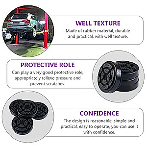 Wakauto 4pcs Professional Two- Post Lifting Rubber Pad Car Lift Point Pad for Protection