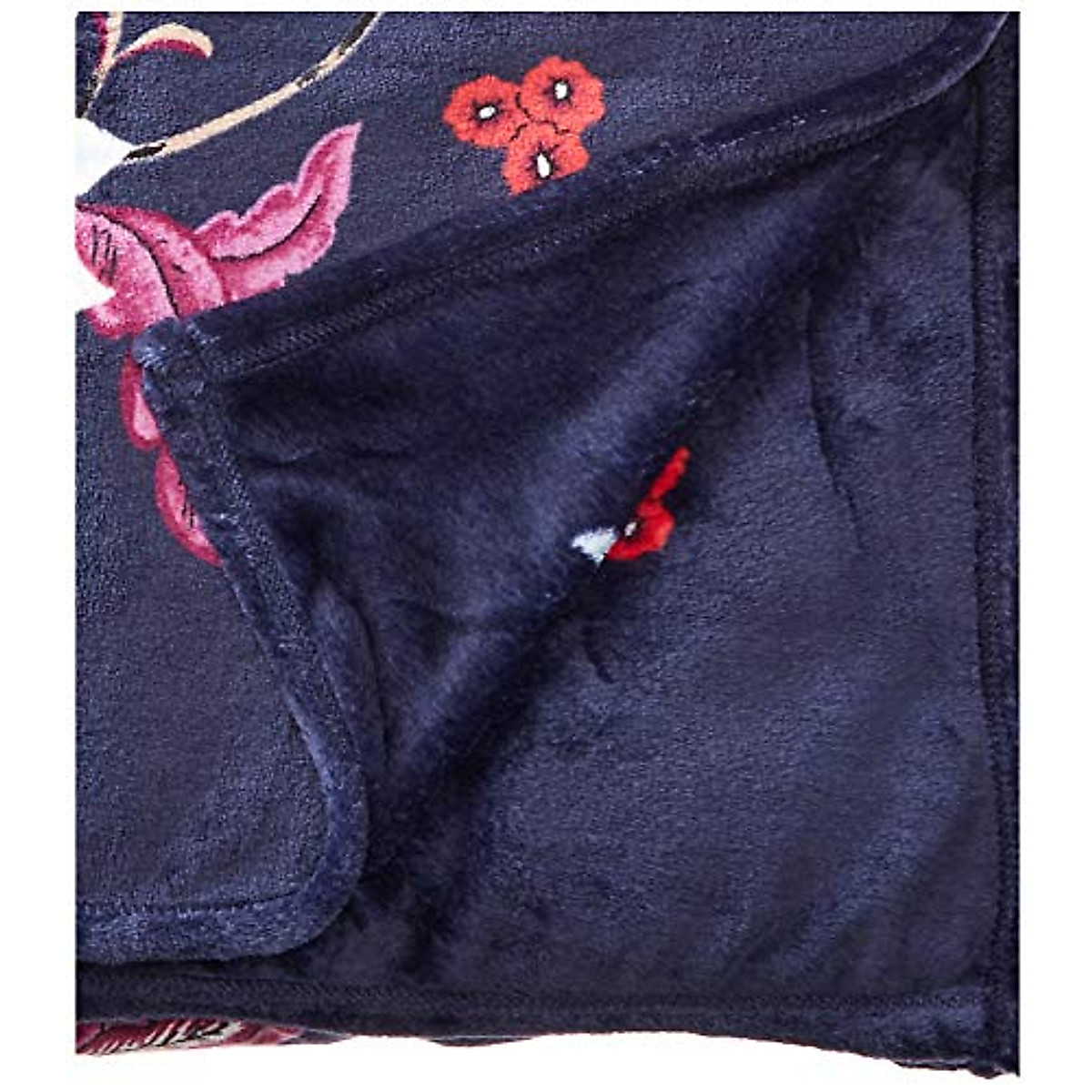 Vera Bradley Women's Fleece Plush Throw Blanket, Mayfair in Bloom, 80 X 50