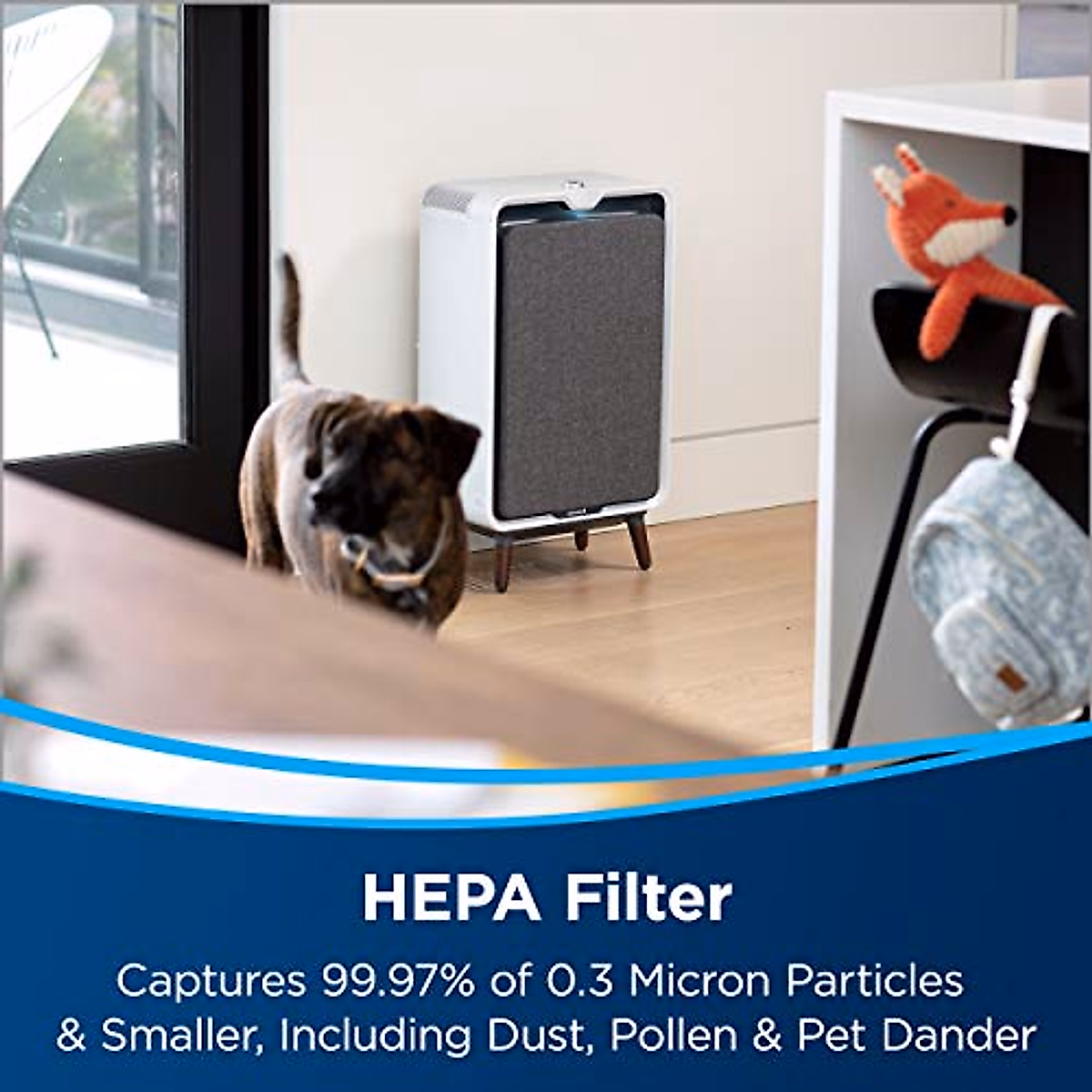 BISSELL air320 Air Purifier Replacement HEPA Filter and Activated Carbon Filter Pack (3314) , Black