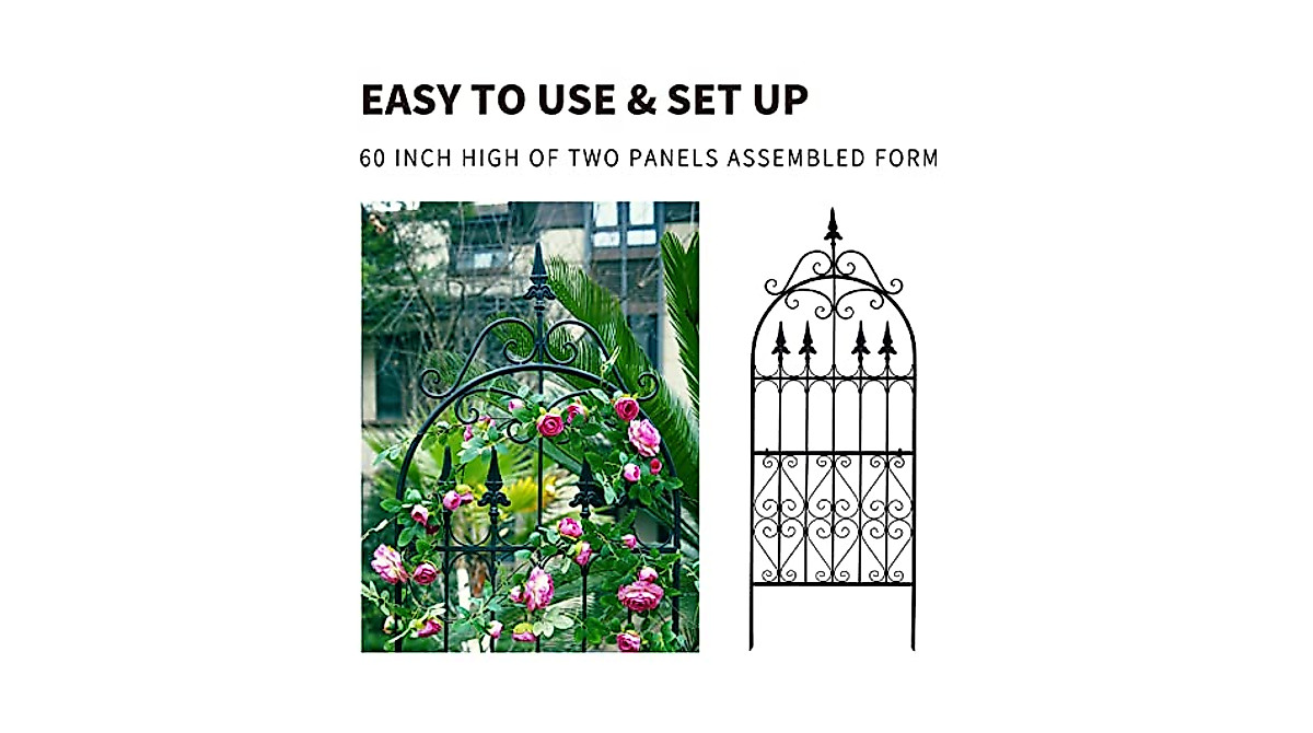 SCENDOR 5FT Garden Trellis for Climbing Plants