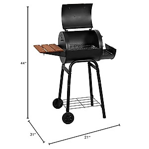 Char-Griller E1515 Patio Pro Charcoal Grill, Black