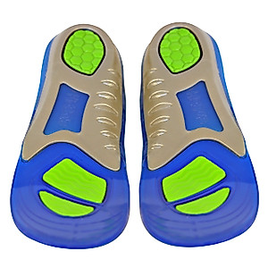 Children's Athletic Gel Insoles for Cushion and Comfort for Active Children ((24 CM) Kids Size 2-6)