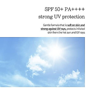 PYUNKANG YUL Moisture Soothing Sun Cream- All Skin Types, Broad Spectrum SPF 50 Safe Hybrid Sunblock| Reef Safe, No White Cast, Soothing Sunscreen Lotion, Skin Moisturizer Hyaluronic Acid| 2.53 Fl.Oz.