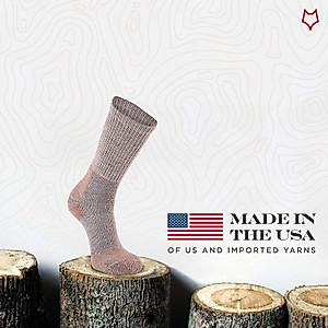 Fox River Men's Standard Steel-Toe Heavyweight Work Crew Socks (2 Pair Pack), Grey, Large