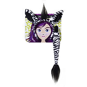 Forum Women's Playful Animals Zebra Costume Accessory Set, One Size