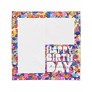 American Greetings Paper Napkins, Confetti Birthday Party Supplies (50-Count)