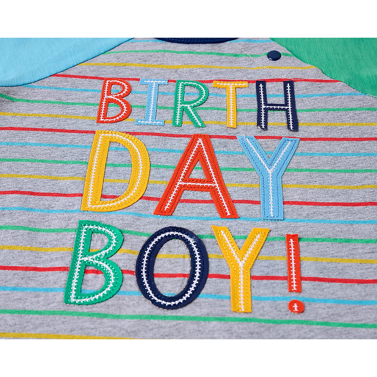 Mud Pie Baby Kids Birthday Boy Shortall, Multi, 12-18 Months