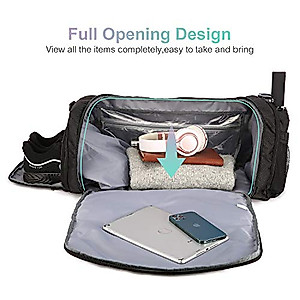 Sucipi Gym Bag for Women with Shoe Compartment, Light Weight Ladies Gym Bag, Workout Bags with Water Resistant Pocket, Large Capacity with Multi-pocket