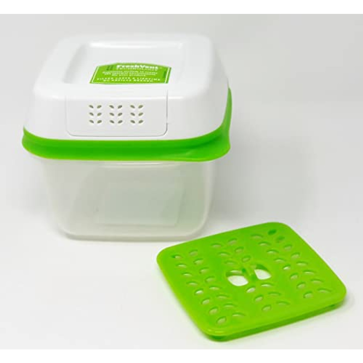 Fresh Produce Saver 591ml Storage Container - Green & White - 3 Piece Set
