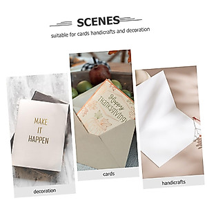 VILLCASE 20 Sheets Sheet Paper Film Glitter Holographic Overlay Paper Construction Papers Cold Lamination Film Printing Paper White Pvc Self-adhesive A4 Fully Transparent Decorative Paper