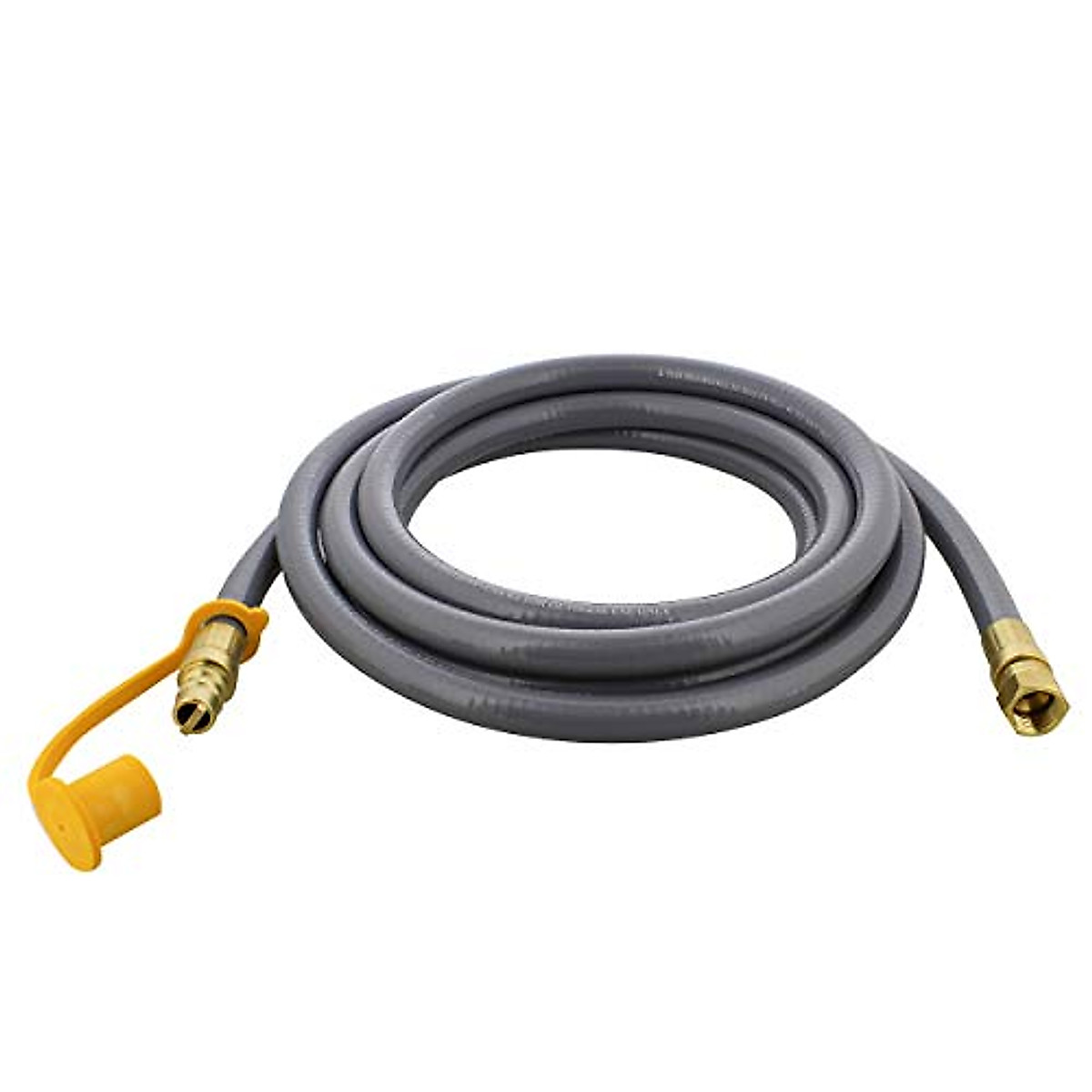 BISupply Natural Gas Grill Hose, 12ft - Flexible Gas Line Quick Connect Gas Hose 3/8in Female Flare to 3/8in Male Flare