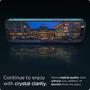 Spigen Tempered Glass Screen Protector [GlasTR EZ FIT] Designed for iPhone 12 Pro Max - Sensor Protection / 2 Pack