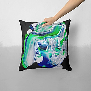 iiRov Liquid Abstract Paint V39 - Custom Decorative Home Decor Indoor or Outdoor Throw Pillow Cover for Sofa, Bed or Couch Cushion (Pillow CASE Cover ONLY)