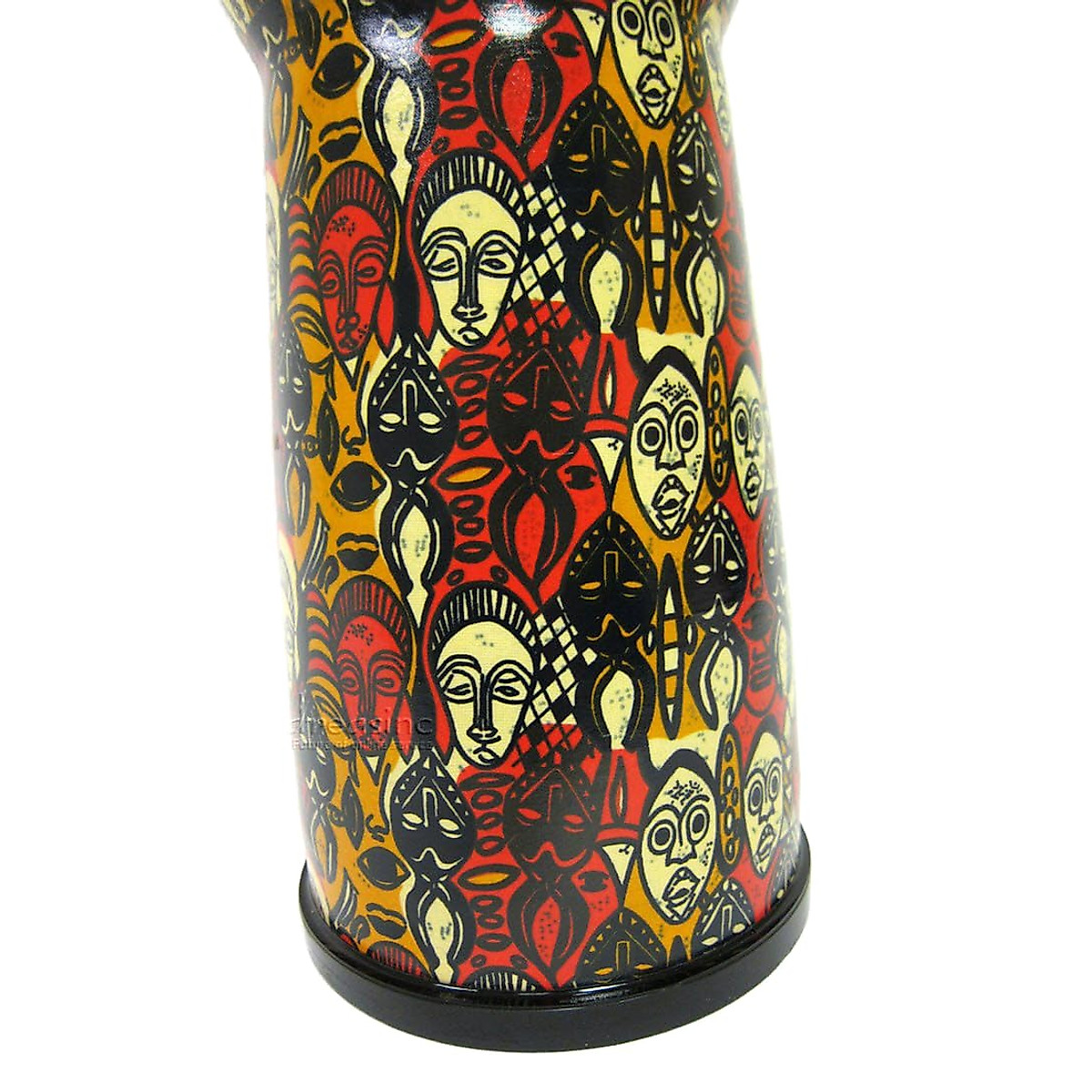 REMO Djembe, MONDO(TM), Key-Tuned, 12" x 24", SKYNDEEP® FIBERSKYN®, Contour Tuning Brackets, Multi-Mask Finish