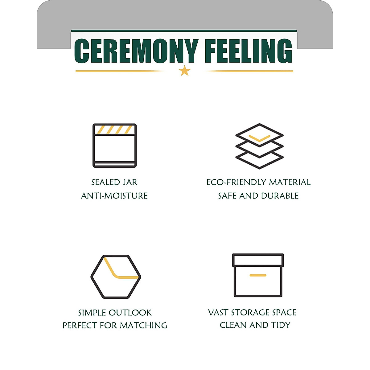 Lareina Ceramic Large Food Storage Canister with Airtight Seal Bamboo Lid, Utensil Holder 82.12 FL OZ (2450 ML) White Cookie Jar for Home and Kitchen Serving for Coffee, Sugar, Tea, Flour and More