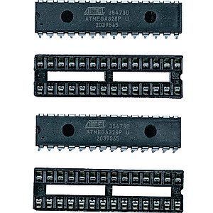 risingsaplings 2pcs ATMEGA328P-PU with UNO R3 bootloader and IC Socket