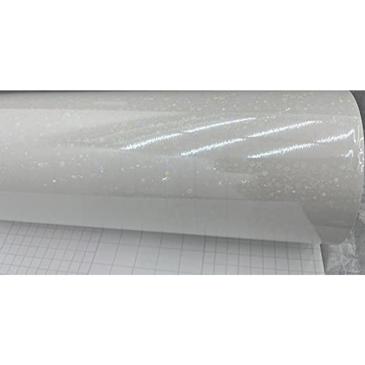 INTBUYING 1116x25inch (0.7x31yards) 3mil Cold Laminating Film Glossy Clear Vinyl Laminator Roll Lamination Film (Laser Star)
