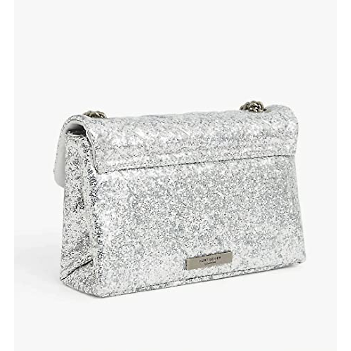 Kurt Geiger London Glitter Medium Kensington Crossbody Silver One Size