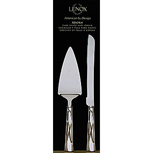 Lenox Cake Knife & Server Adorn Set, Silver