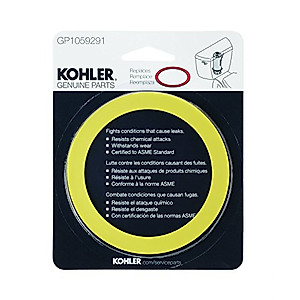 KOHLER K-1117210 Flush Valve Kit, 1.28,Black & Genuine Part Gp1059291 Canister Seal