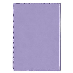 Christian Art Gifts Purple Faux Leather Journal | I Know the Plans Jeremiah 29:11 Bible Verse | Flexcover Inspirational Notebook w/Ribbon Marker and Lined Pages, 6 x 8.5 Inches