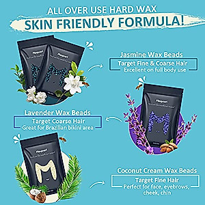 Maxpearl Digital Waxing Kit - Women Men Hard Wax Melt Warmer Kit for Hair Removal - Sensitive Skin, Eyebrows, Face, Underarms, Brazilian, Bikini, Legs