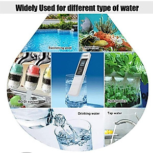 NANZANG Digital Water Quality Tester TDS EC Meter Range 0-9990 Multifunctional Water Purity Temperature Meter TEMP PPM Tester
