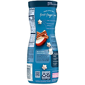 Gerber Graduates Puffs Cereal Snack, Apple Cinnamon, 1.48 Ounce
