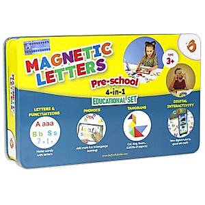 90in1 Magnetic Alphabets Letters Toys for Kids 3 4 and 5 Years | ABC 123 Toys for Kids | Best Educational Birthday Gift Pack for Baby Boys & Girls, ABC Preschool Activities