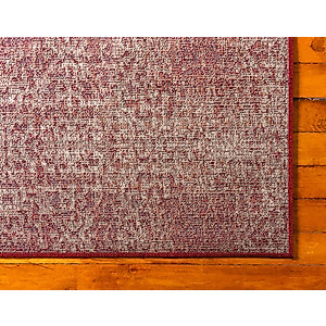 Unique Loom Autumn Collection Modern Contemporary Casual Abstract Area Rug (Terracotta/ Beige Rustic, 9 x 12 ft Rectangular)