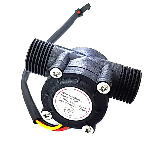 Kiro&Seeu 1/2" Water Flow Hall Sensor Control Switch Fluid Flow Meter Flowmeter Counter 1-30L/min