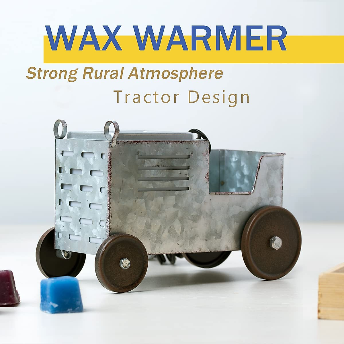 NAFANG Wax Warmer Farm Tractor Design, Candle Wax Burner Fragrance Warmer,Metal Wax Melt Warmer,Farmhouse Wax Warmer Apply in Home Office Aromatherapy