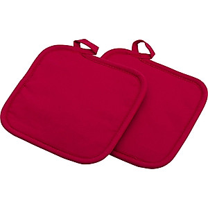 Westmark 2 Pot Holders, Professional, Red/Black