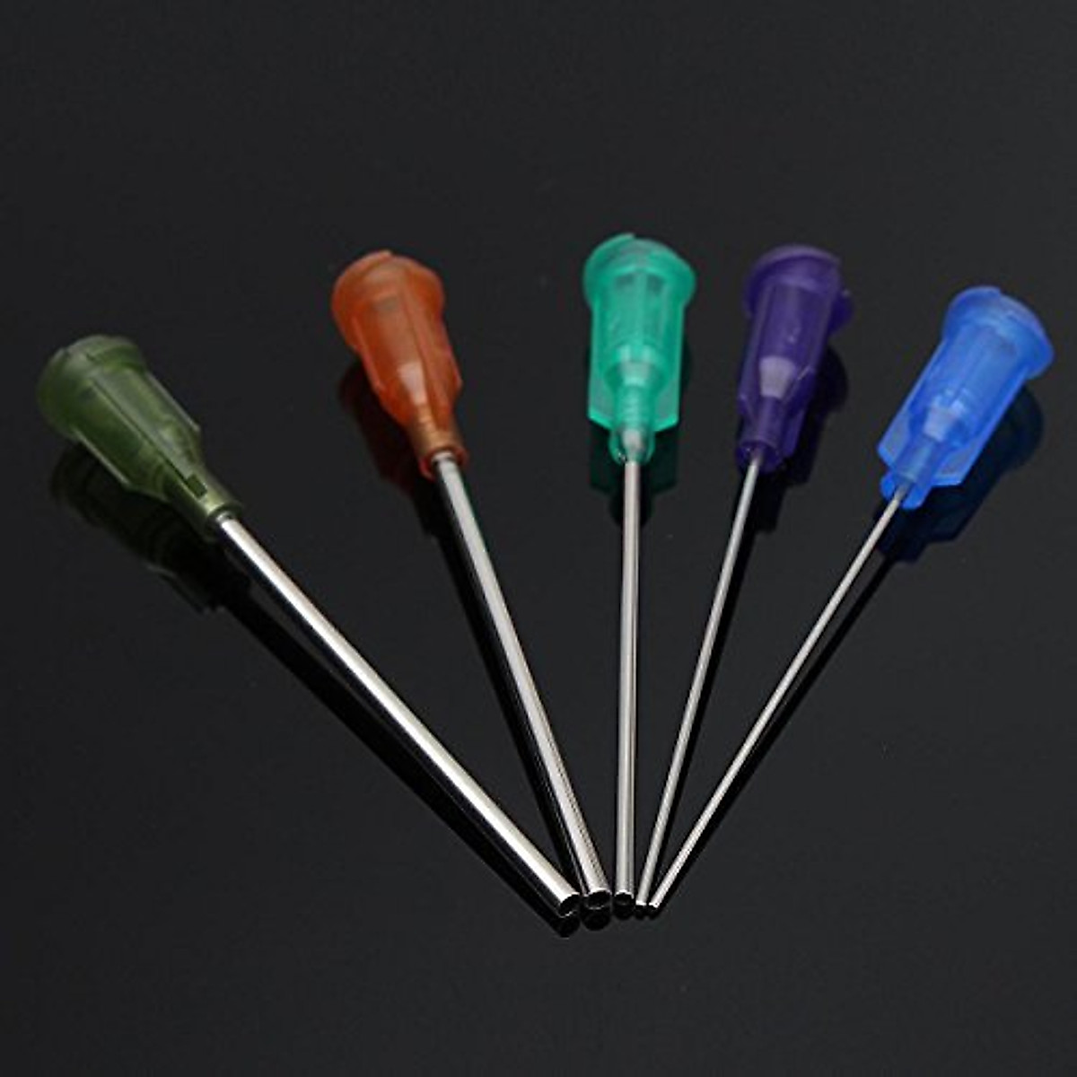 5 Pack 5ml Syringes 1.5'' Blunt Tip Needle Storage Caps - Glue Applicator, Oil Dispensing