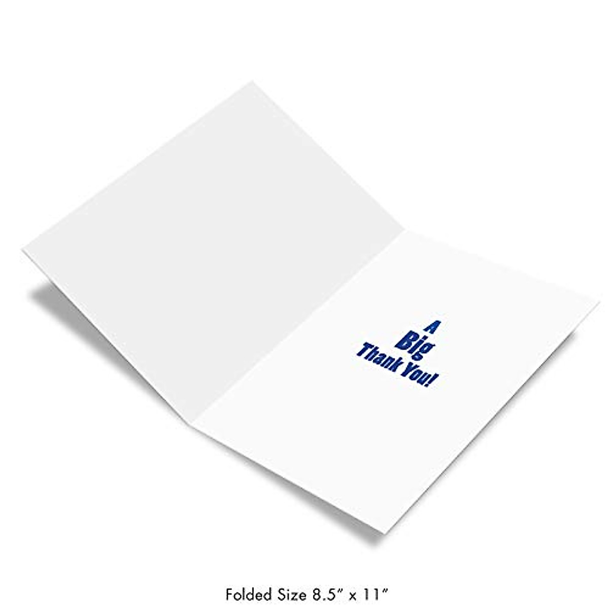 NobleWorks, Great Brother - Huge Thank You Card for Brother (8.5 x 11 Inch) - Sibling Appreciation Notecard, Sweet Thanks Stationery J3238BXG